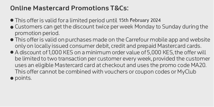 Mastercard Online Shopping - Buy on Carrefour Kenya