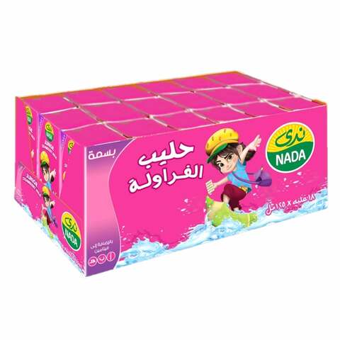 Nada Strawberry Milk 125ml x 18 Pieces price in Kuwait | Carrefour ...