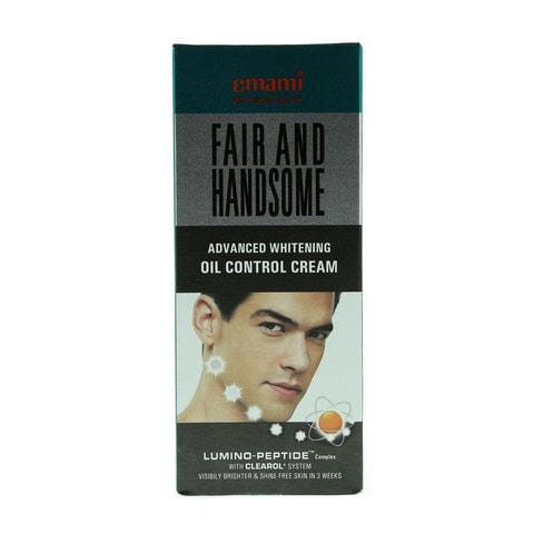 Emami Fair And Handsome Advanced Whitening Oil Control Cream White 50ml price in UAE | Carrefour ...