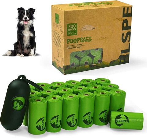 Doreen Dog Poop Bags Pet Dog Supplies 300 Bag 20 Rolls With Dispenser ...