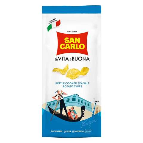 Buy San Carlo Kettle Cooked Potato Chips 150g Online - Carrefour Kenya
