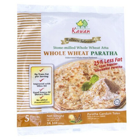 KAWAN WHOLEWHEAT PARATHA 400GM price in Kuwait | Carrefour Kuwait ...