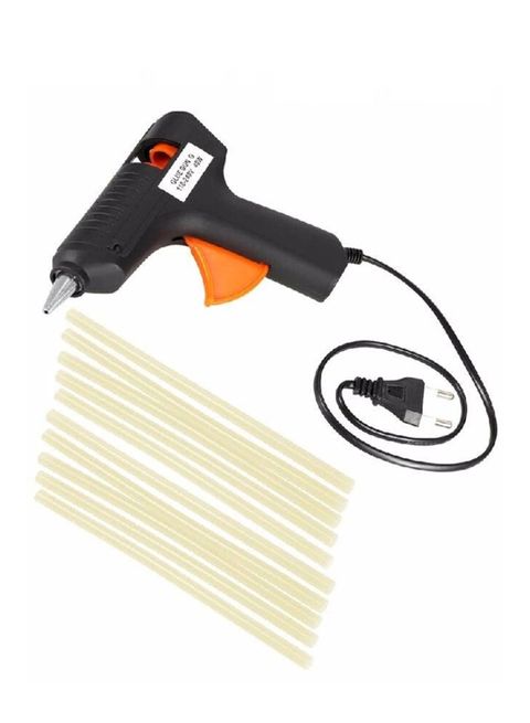 Buy Generic Hot Melt Glue Gun With 10 Glue Sticks Black Orange Online Shop Home Garden On 