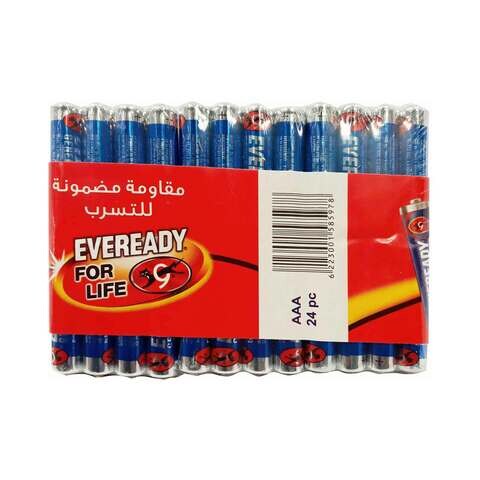 Eveready AAA Battery Blue Pack of 24 price in UAE | Carrefour UAE ...