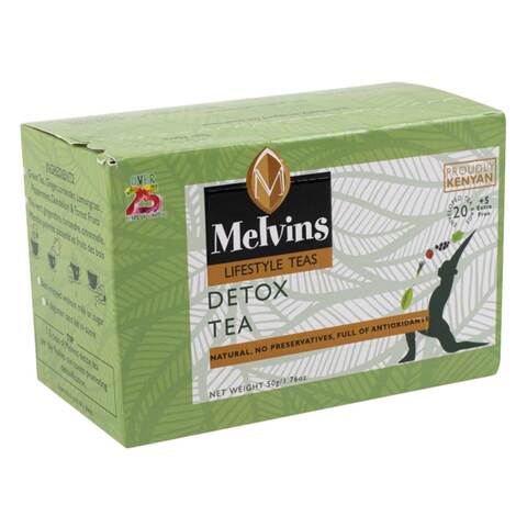 Buy Melvins Detox Tea Bags 2g x 25 Count Online - Carrefour Kenya