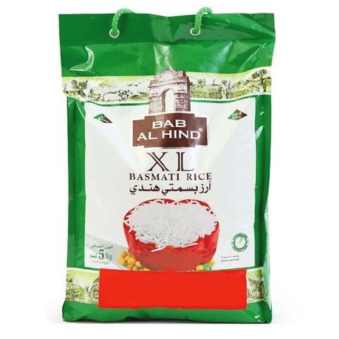 BAB AL HIND BASMATI RICE XL 5KG price in Kuwait | Carrefour Kuwait ...