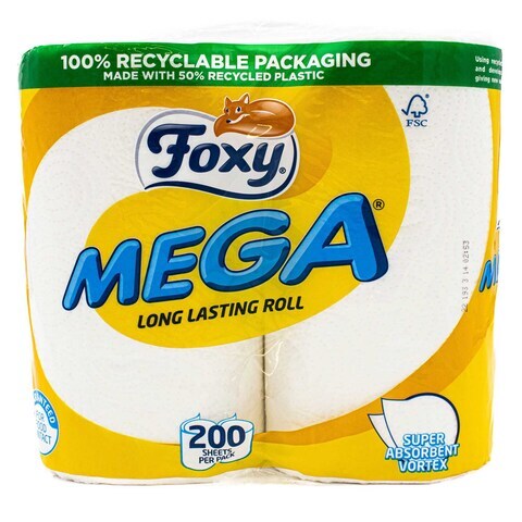 FOXY MEGA PAPER TOWELS 2 ROLLS price in Kuwait | Carrefour Kuwait ...