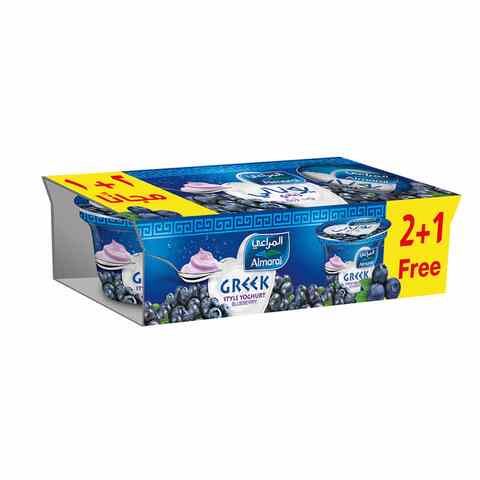 Almarai Greek Style Blueberry Yoghurt 150g Pack of 3 price in UAE ...