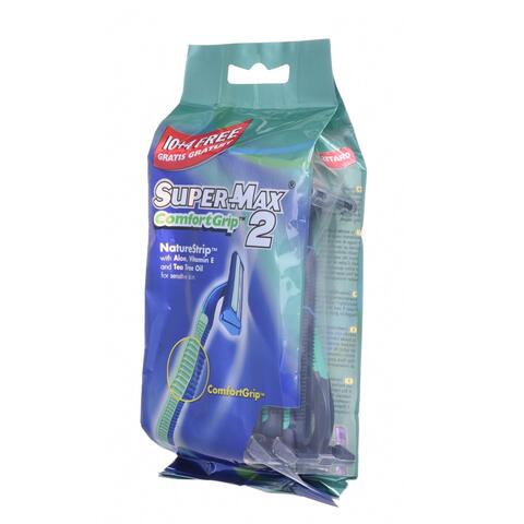 Supermax Comfort Grip 2 Disposable Razors Multicolour 14 count price in ...