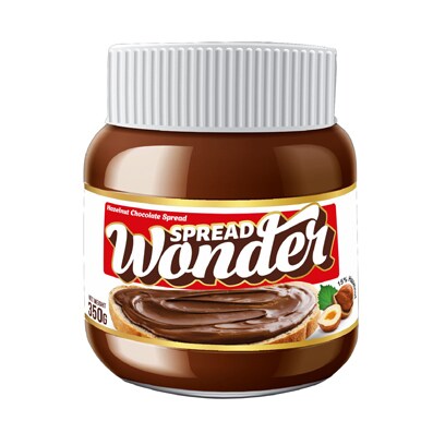 Buy Wonder Chocolate Spread Hazelnut 350GR Online - Shop Food Cupboard ...