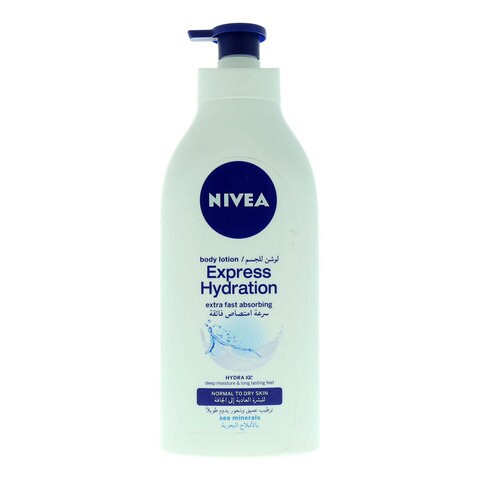 NIVEA Body Lotion Normal Dry Skin Express Hydration Sea Minerals 625ml ...