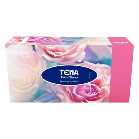 Tena Floral Facial Tissue 80 Piece