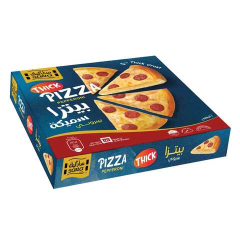 SARA THICK PEPPERONI PIZZA 500G price in Kuwait | Carrefour Kuwait ...