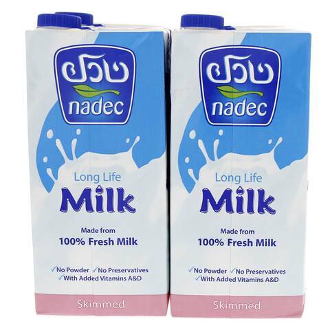 Nadec Uht Milk Skimmed 1Ltr X4 price in Kuwait | Carrefour Kuwait ...