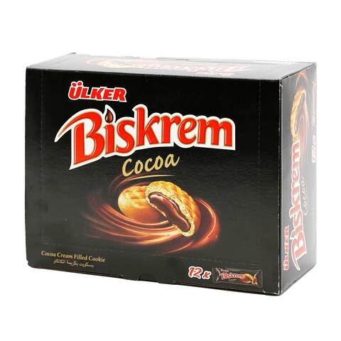 Ulker Biskrem Cookies Cocoa 40g 12 price in Saudi Arabia | Carrefour ...