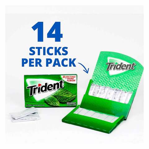 Buy Trident Spearmint Chewy Gum 14 Sticks Online - Carrefour Kenya