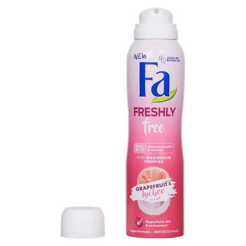 Fa Deodorant Spray for Women - Grapefruit and Lychee Scent - 150ml ...