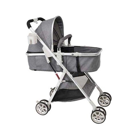 Uniqoo 6 Premium Portable Pram - Grey price in UAE | Carrefour UAE ...