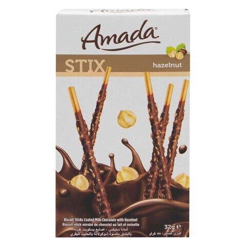 Buy Biscolata Amada Stix Hazelnut Biscuit Sticks 32g Online - Carrefour ...