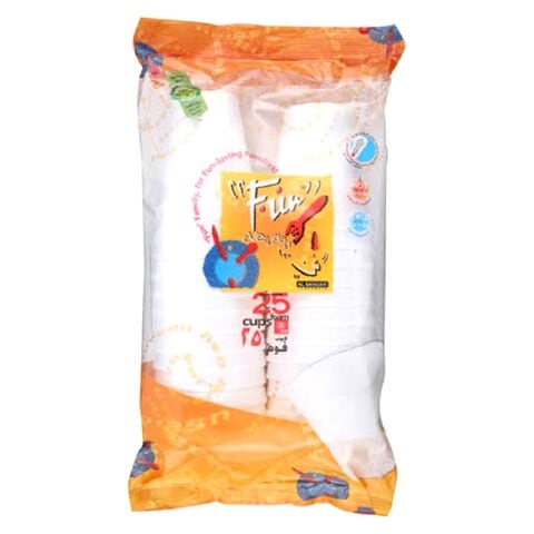 Fun Disposable Foam Cups 25 Pieces price in UAE | Carrefour UAE ...