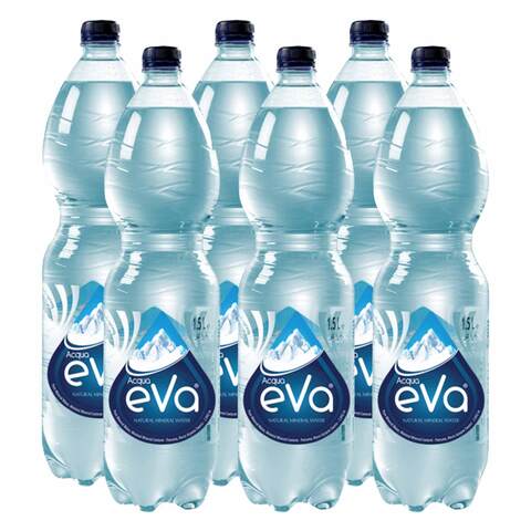 Acqua Eva Natural Mineral Water 1.5L x Pack of 6 price in Kuwait | Carrefour Kuwait ...