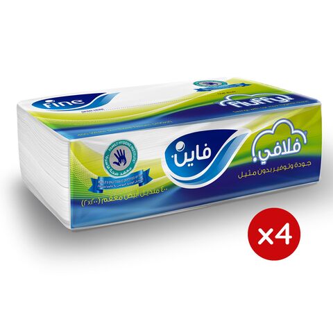 Fine Fluffy Facial Tissues - 400 Tissue Pack Of 4 price in Egypt ...