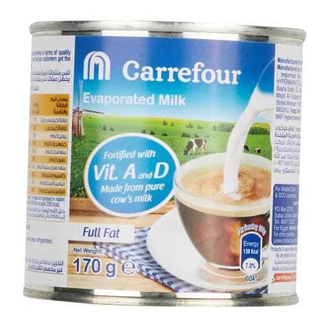 Carrefour Evaporated Milk Full Fat 170g price in UAE | Carrefour UAE ...