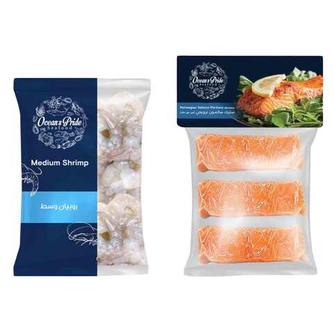 Oceans Pride Salmon 600g + Shrimp 500g price in Kuwait | Carrefour ...