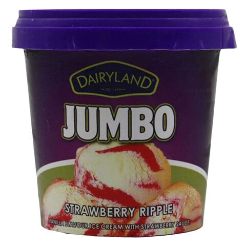 Buy Dairyland Vanilla Strawberry Ripple Ice Cream Jumbo 175ml Online ...