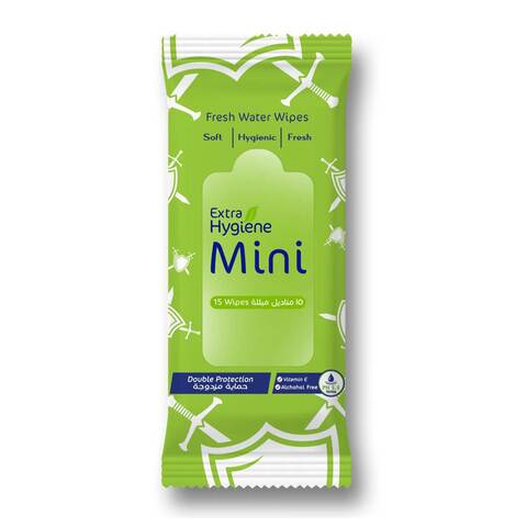 Buy Extra Hygiene Mini Wipes Double Protection - 15 Wipes Online - Shop ...