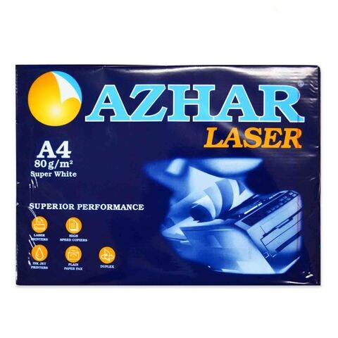 Buy Azhar Laser Printer Paper A4 80GSM 500 Sheets Online - Carrefour Kenya