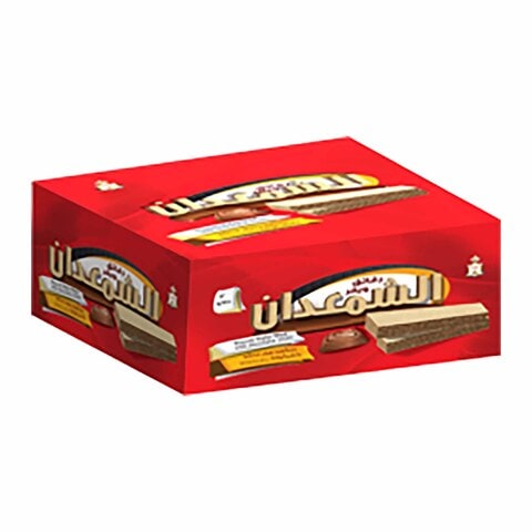 El Shamadan Mega Red Wafer Filled with Chocolate - 4 Wafers x 6 Pieces ...