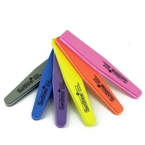 10 Pieces Sunshine Washable Diamond Acrylic Nail Extension Nail Sanding ...