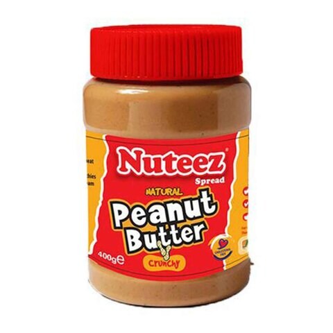 Buy Nuteez Natural Crunchy Peanut Butter 400g Online - Carrefour Kenya