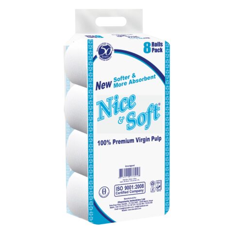 Buy Nice & Soft Premium Toilet Tissue Roll 2 Ply 8 Count Online ...