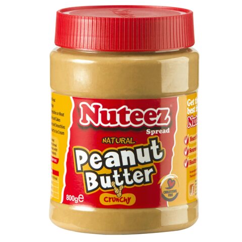Buy Nuteez Natural Crunchy Peanut Butter 800g Online - Carrefour Kenya
