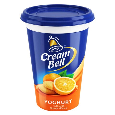 Buy Cream Bell Real Orange Biscuit Fruit Yoghurt 250g Online ...