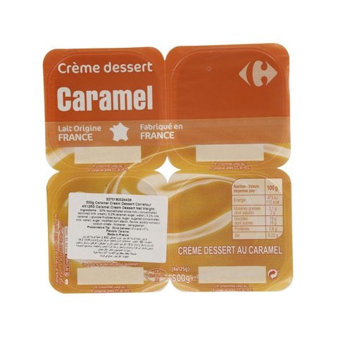 Carrefour Caramel Cream Dessert 125g x4 price in Saudi Arabia ...