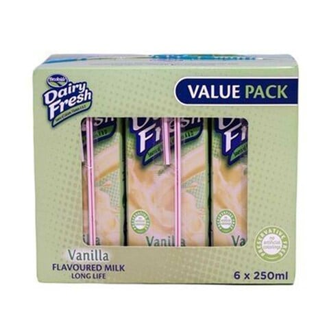 Buy Brookside Dairy Fresh Vanilla Flavoured Milk 250ml X Pack Of 6 ...