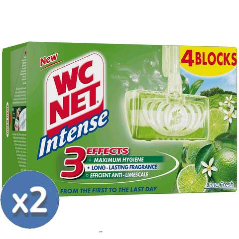 WC Net Toilet Blocks Intense Lime Fresh 34gx4 1 + 1 price in UAE | Carrefour UAE | supermarket ...