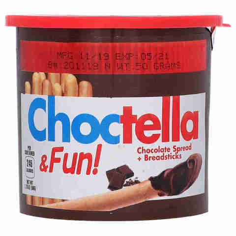 Choctella Chocolate Spread + Bread Sticks 50 gr