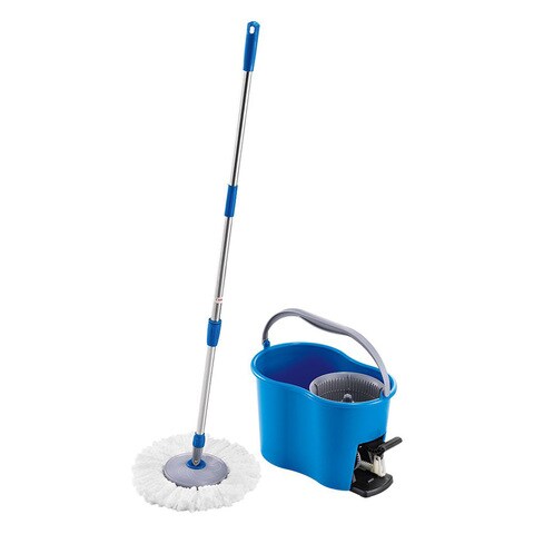 Lock And Lock Pedal Spin Mop And Bucket Set Blue 6L price in UAE ...