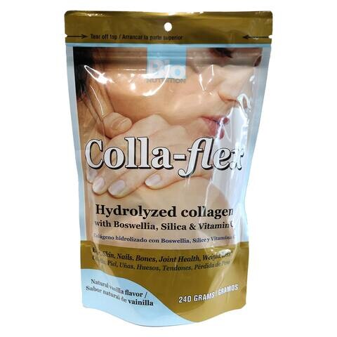 Bio Nutrition Colla-Flex Hydrolyzed Collagen Natural Vanilla Flavour ...