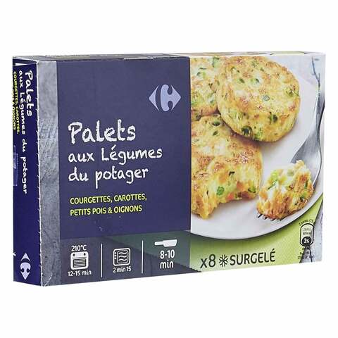 Buy Carrefour Frozen Cooked Small Vegetable Burger Palets 300g Online ...