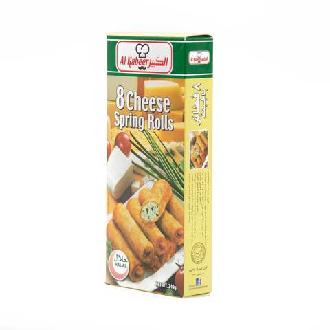 Buy Al Kabeer Cheese Spring Rolls 8 Pieces 240g Online - Shop Frozen ...
