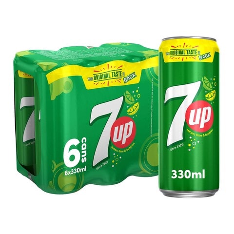 7 Up Original Carbonated Soft Drink 330ml Pack of 6 price in UAE ...