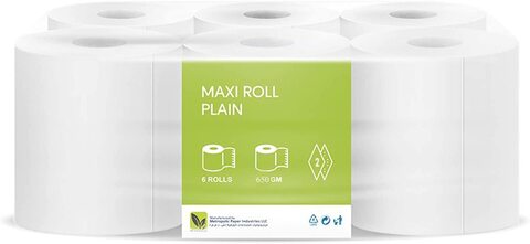 Metro Premium Maxi Roll 650 Gm(6 Pieces x 2 Ply) - Mega Roll-Kitchen ...