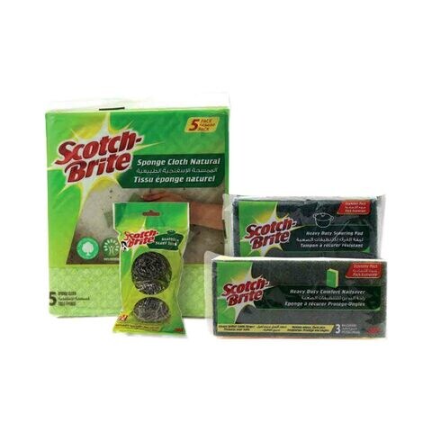 Scotch-Brite Scouring Scrub Combo Pack Multicolour Pack of 3 price in ...