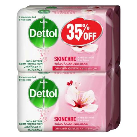 Dettol Skincare Anti-Bacterial Soap Bar Pink 120g Pack of 4 price in ...