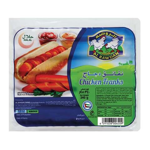 Al Rawdah Chicken Franks 340g price in UAE | Carrefour UAE ...